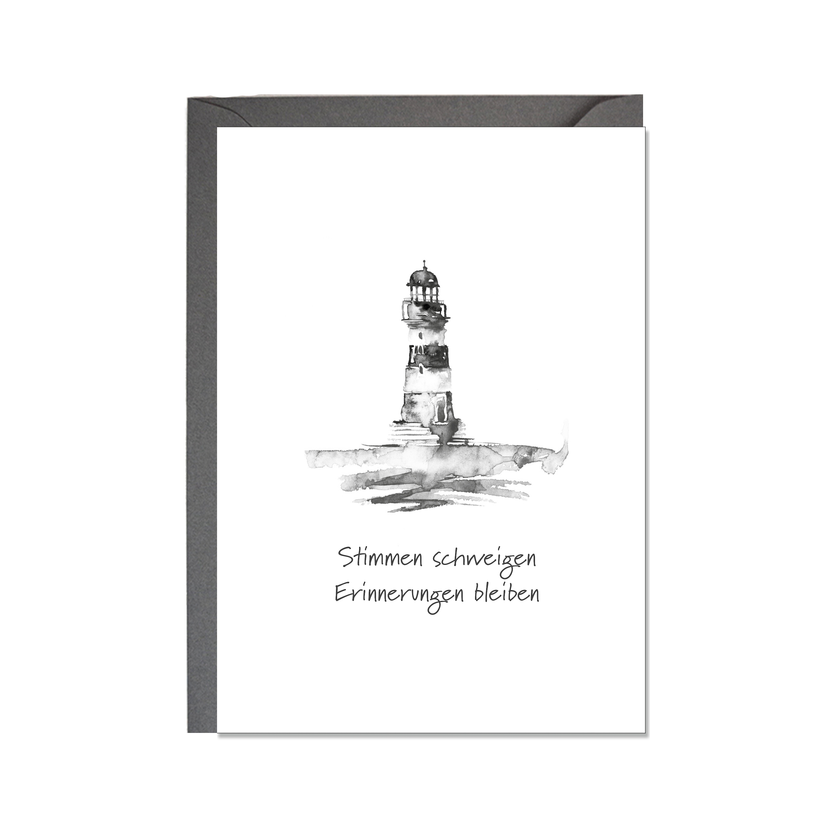 Trauerkarte STIMMEN SCHWEIGEN